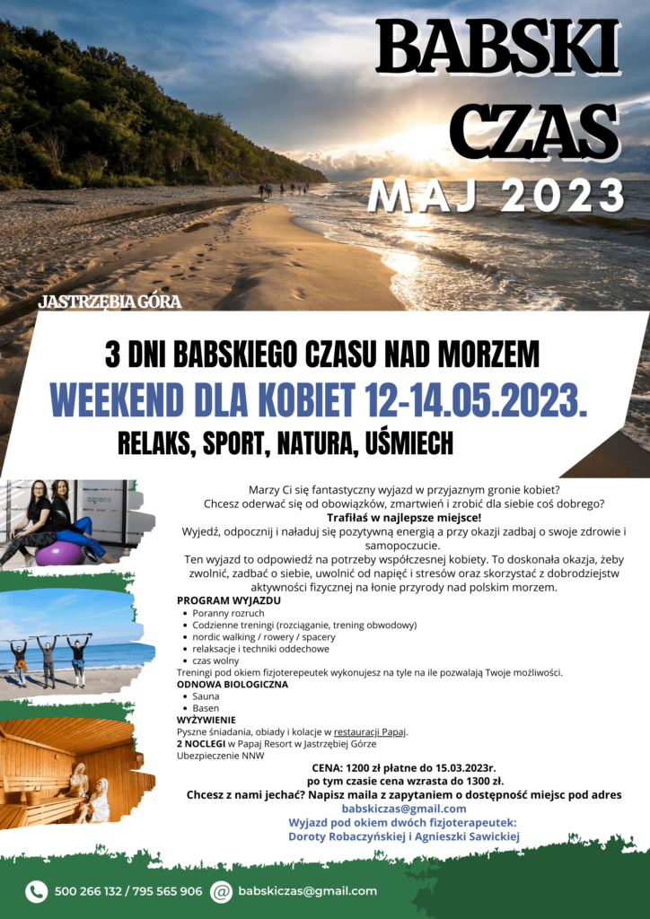 WEEKEND DLA KOBIET - ZDROWIE OD POCZATKU